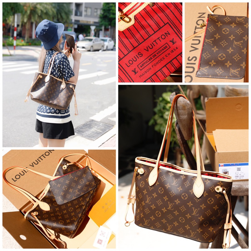 Túi Xách LV Neverfull Small Size 28 - By Anh Dinh Phuong | Shopee Việt Nam