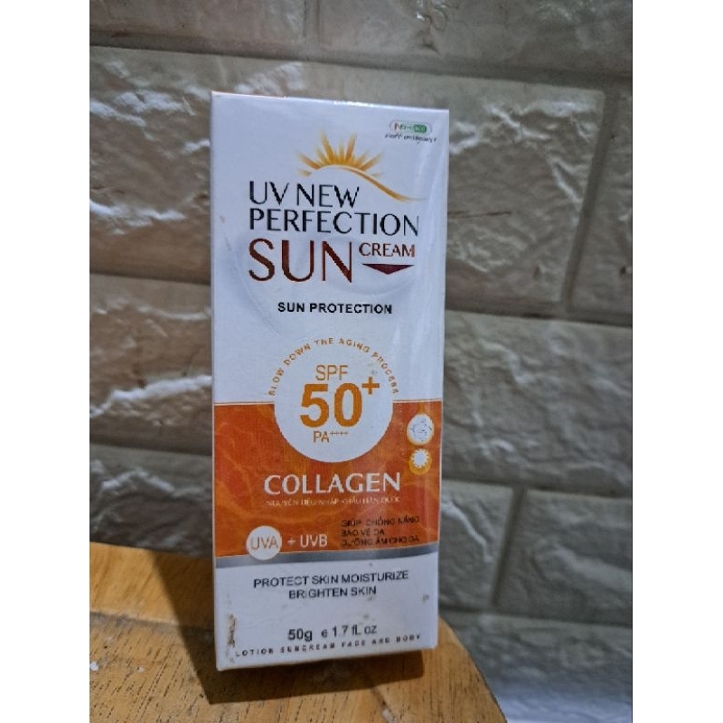 kem chống nắng uv new PERFECTION SUN collagen | Shopee Việt Nam
