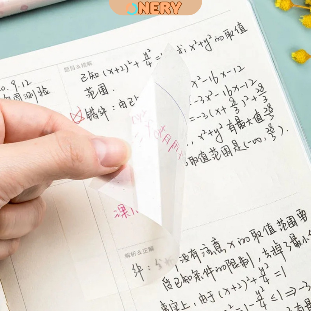 Giấy Nhớ Trong Suốt Xấp 50 Tờ to Onery | Shopee Việt Nam