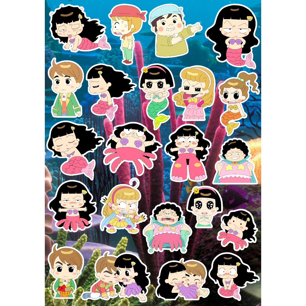 22 Stickers Hello Jadoo Bản Giới Hạn Jadoo The Mermaid, Stickers Hoạt ...
