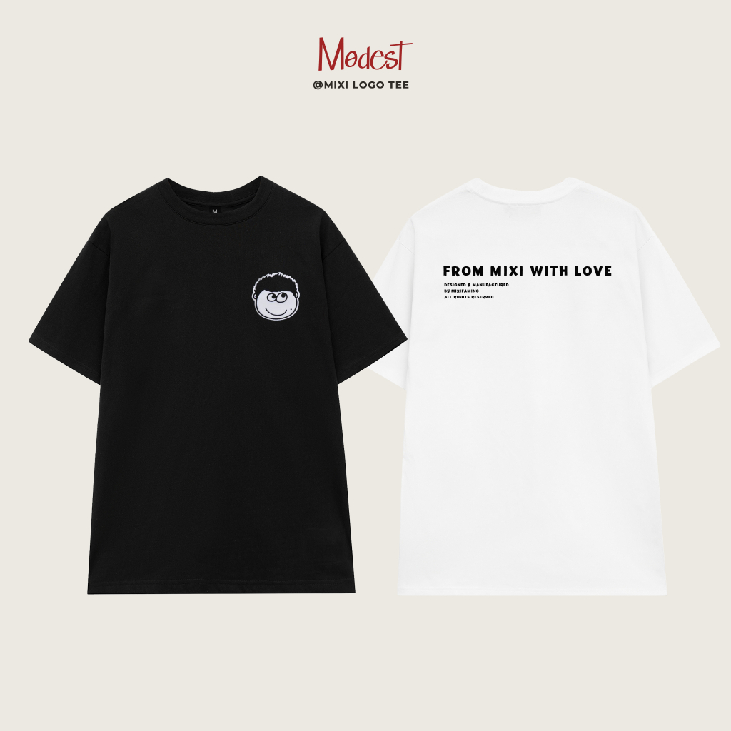 Áo thun MIXI Logo chất liệu cao cấp kiểu dáng nam nữ mặc trẻ trung năng ...