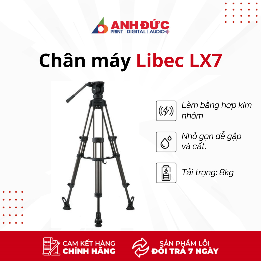 Chân máy ảnh Libec LX7 - Hàng Chính Hãng Bảo Hành 12 Tháng | Shopee Việt Nam