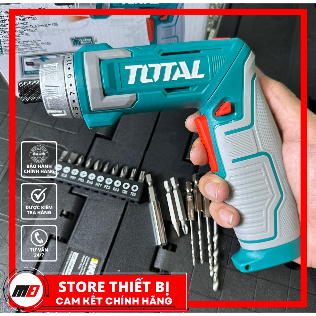 TSDLI0802 Máy Siết Vít Gập Dùng Pin 8V TOTAL / Sản Phẩm Chưa Kèm Sạc ...