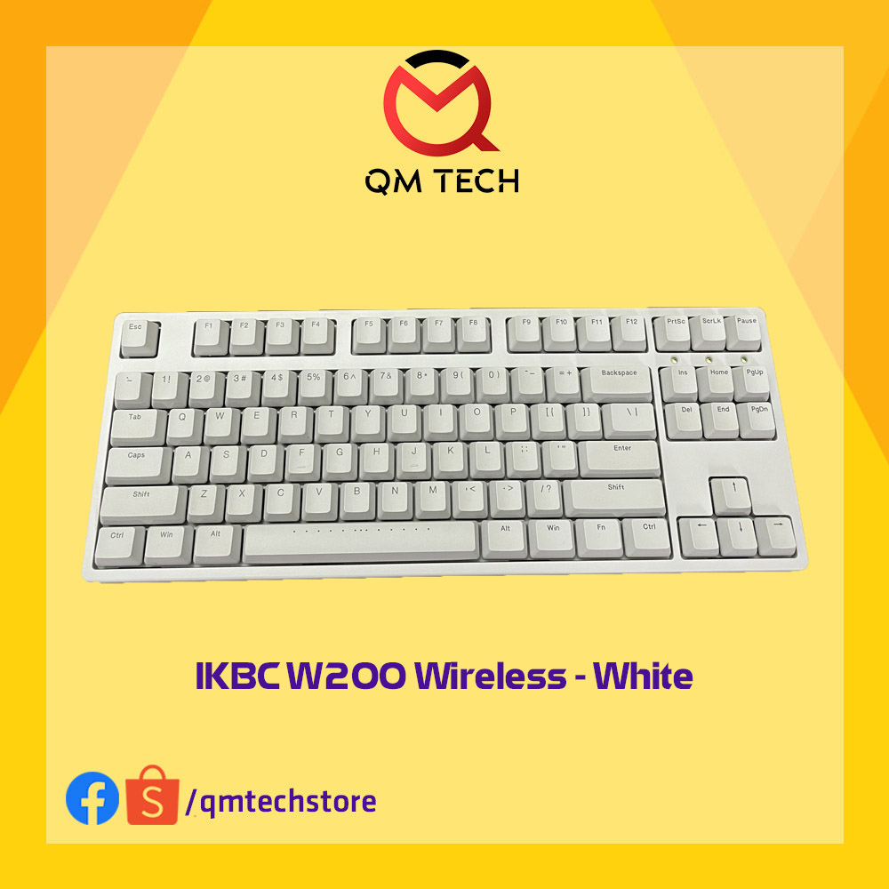 [LIKENEW] Bàn phím IKBC W200 Wireless - White | Shopee Việt Nam