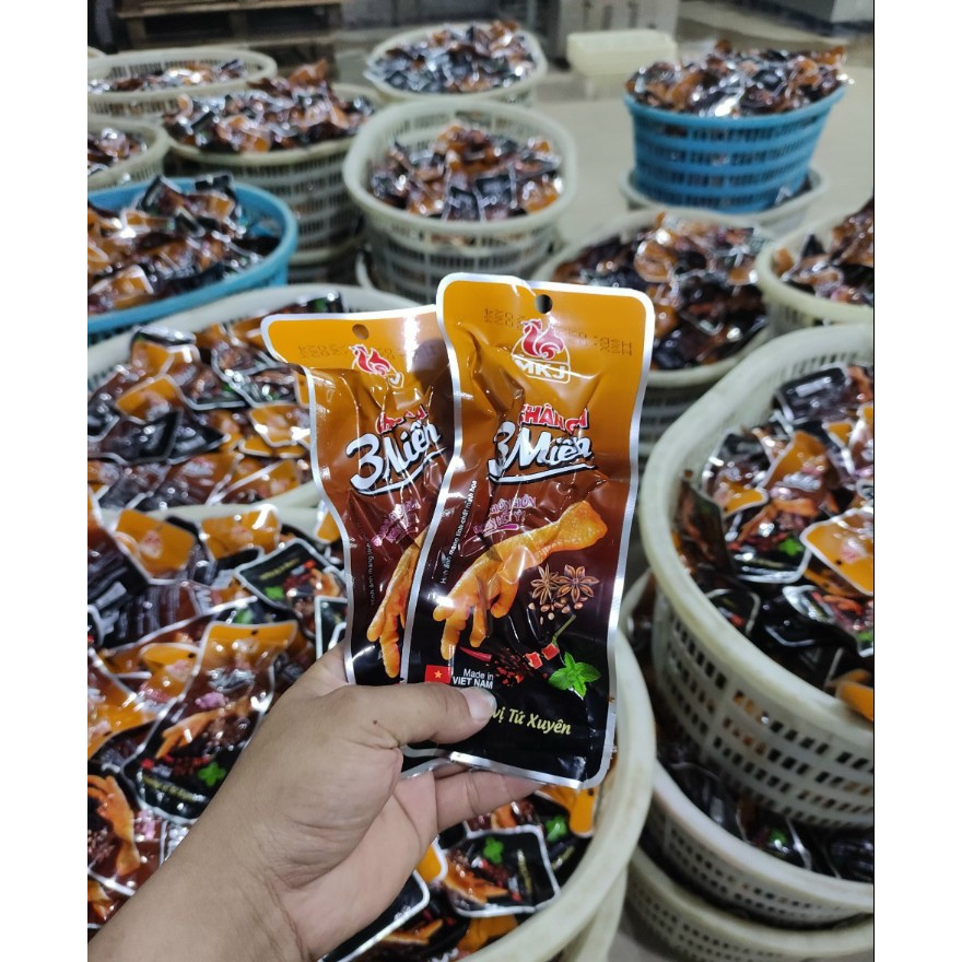 Túi 30 Chân gà cay tứ xuyên (35g 45g 32g) - 3 Miền Việt Nam | Shopee Việt Nam