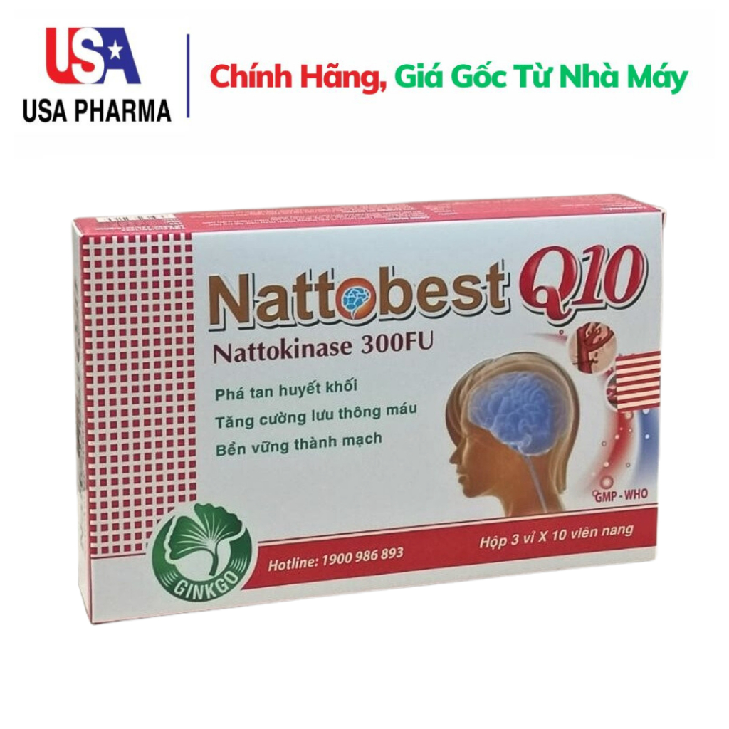 Viên uống Natto Best Q10 hỗ trợ giảm các triệu chứng đau đầu, ù tai ...