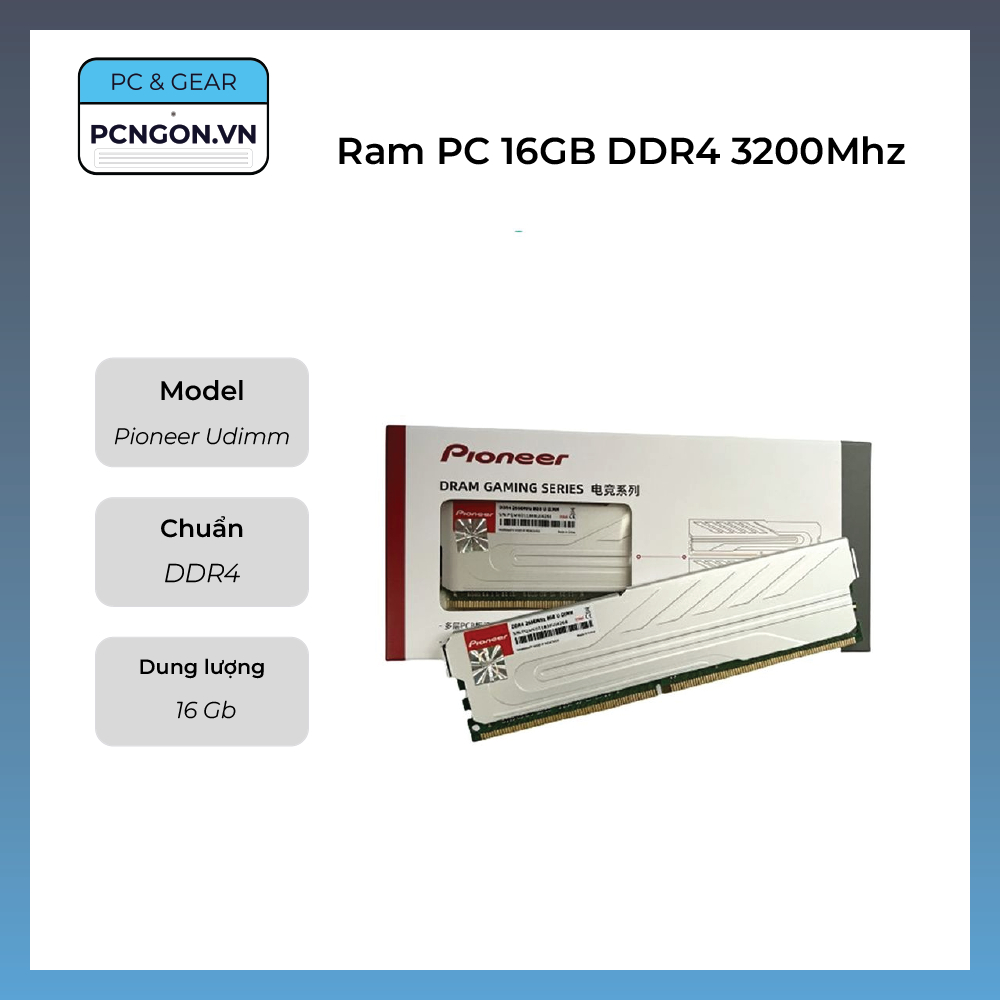 [PCNGON] Ram PC 16GB DDR4 3200Mhz Pioneer | Shopee Việt Nam