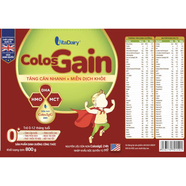 Sữa ColosGain Colos Gain 0+ 800g | Shopee Việt Nam
