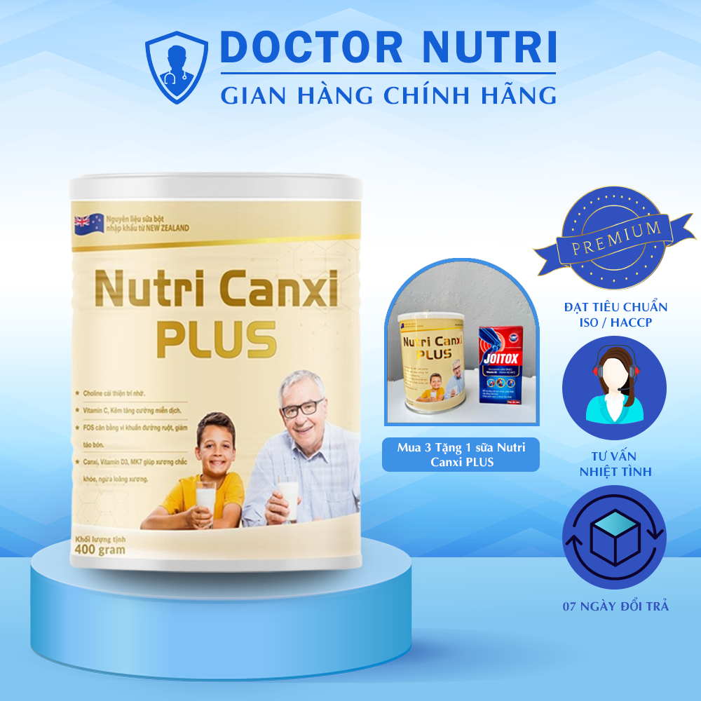 Sữa canxi Nutri Canxi Plus bổ sung dinh dưỡng phòng chống loãng xương, cải thiện xương khớp ...