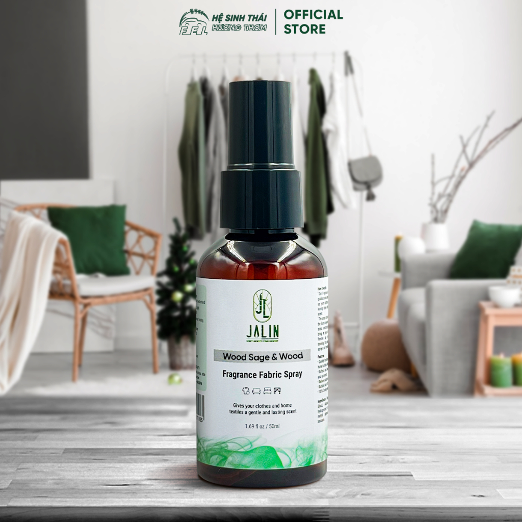 Tinh Dầu Xịt Thơm Vải Jalin Wood Sage & Wood (Hương Gỗ Bạch Đàn ...