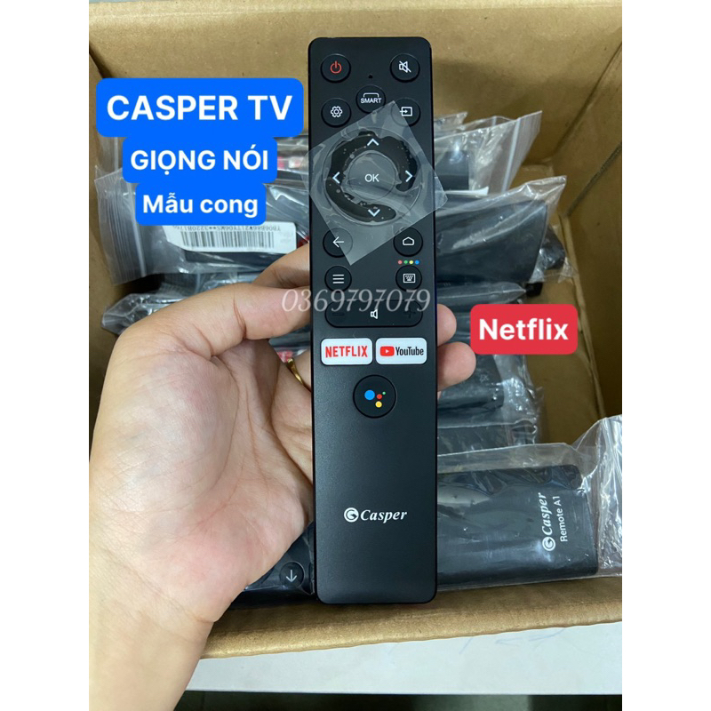 REMOTE ĐIỀU KHIỂN TV CASPER GIỌNG NÓI mẫu cong Netflix - CAM KẾT HÀNG ...
