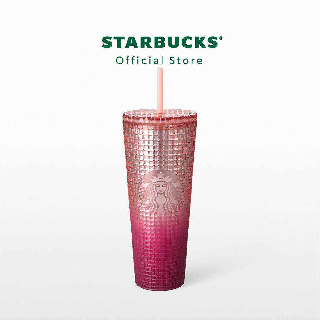 Tặng Kèm Túi Giấy Starbucks Chính Hãng - Ly Starbucks Pink Grid Cold Cup 24Oz (710ml) | Shopee ...