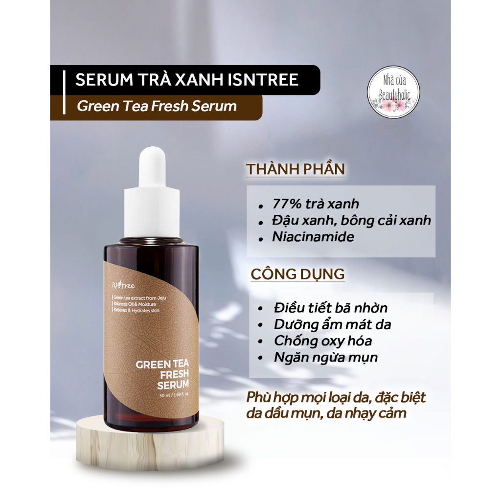 Serum trà xanh ISNTREE GREEN TEA FRESH SERUM | Shopee Việt Nam