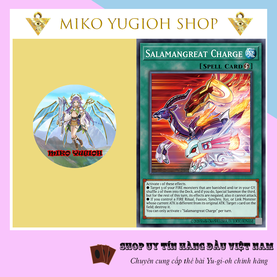 [ Miko Yugioh ] Thẻ Bài Yugioh Chính Hãng Tiếng Nhật Salamangreat Charge DP28 | Shopee Việt Nam