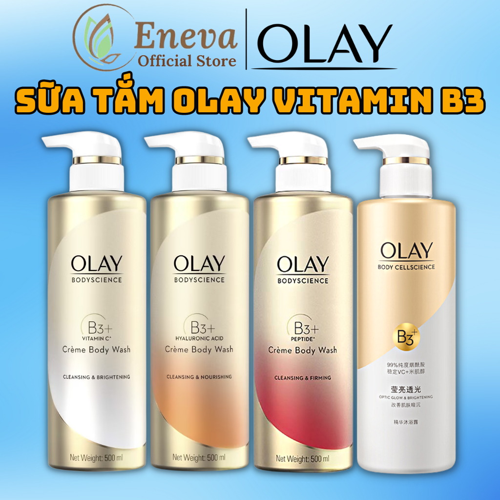 Sữa Tắm Olay B3 Retinol Trắng Da 500ml, Sữa Tắm Olay Body Cellscience ...