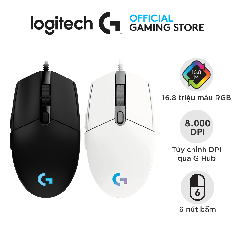Logitech G102 Lightsync RGB Wired Gaming Mouse - 8K Sensor | Shopee ...