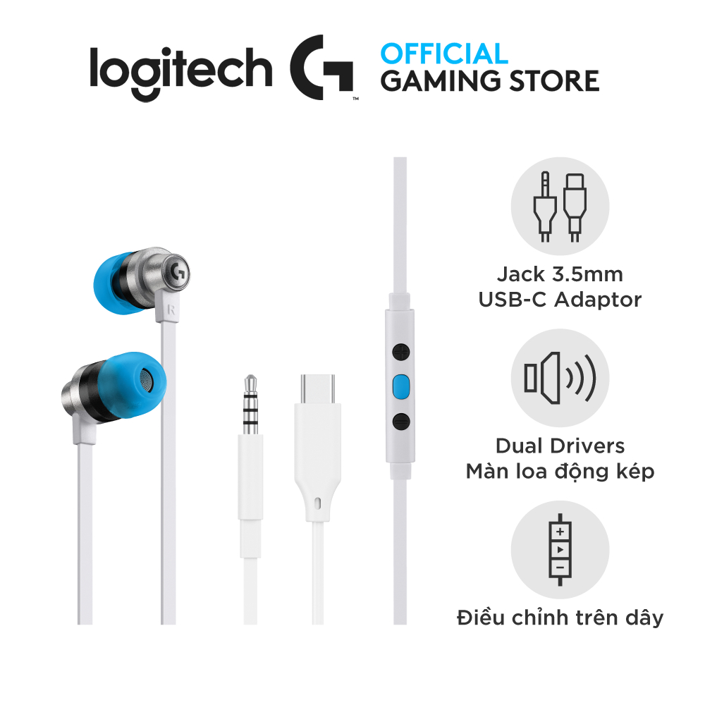 Logitech G333 (G333 KDA) Gaming Wired Earphones - Dual Audio Drivers,In ...