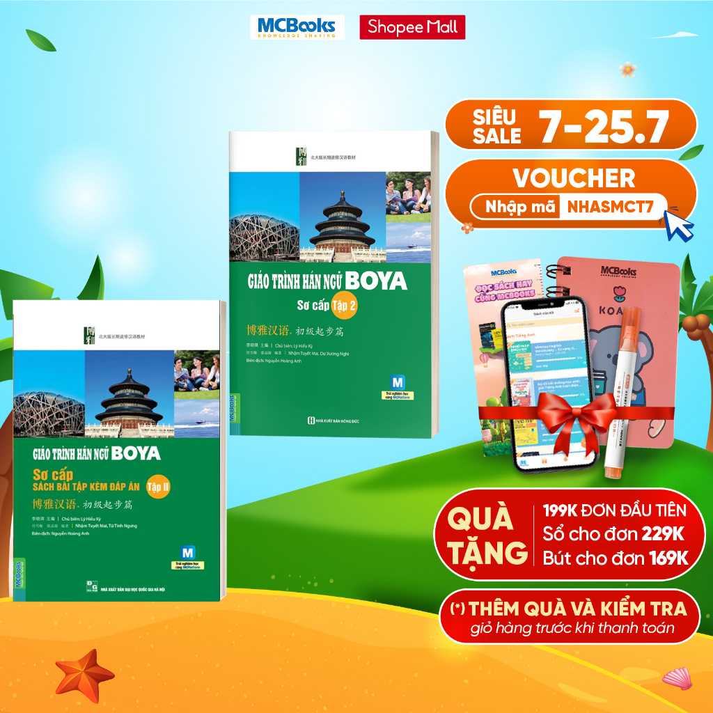 Sách - Combo Giáo Trình Hán Ngữ Boya Sơ Cấp Tập 2 Và Sách Bài Tập Kèm ...