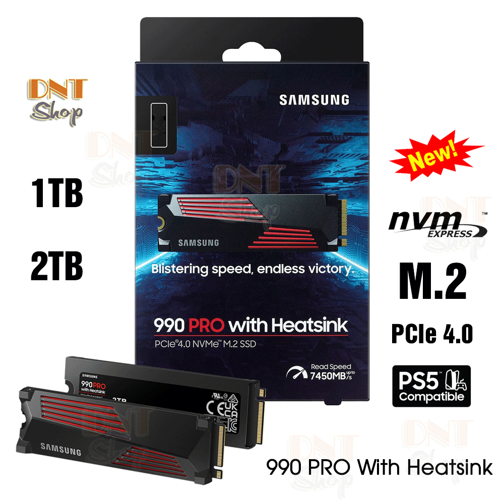Ổ Cứng Ssd Samsung 990 Pro 1tb 2tb With Heatsink Pcie Gen 4 0 X4 Nvme V