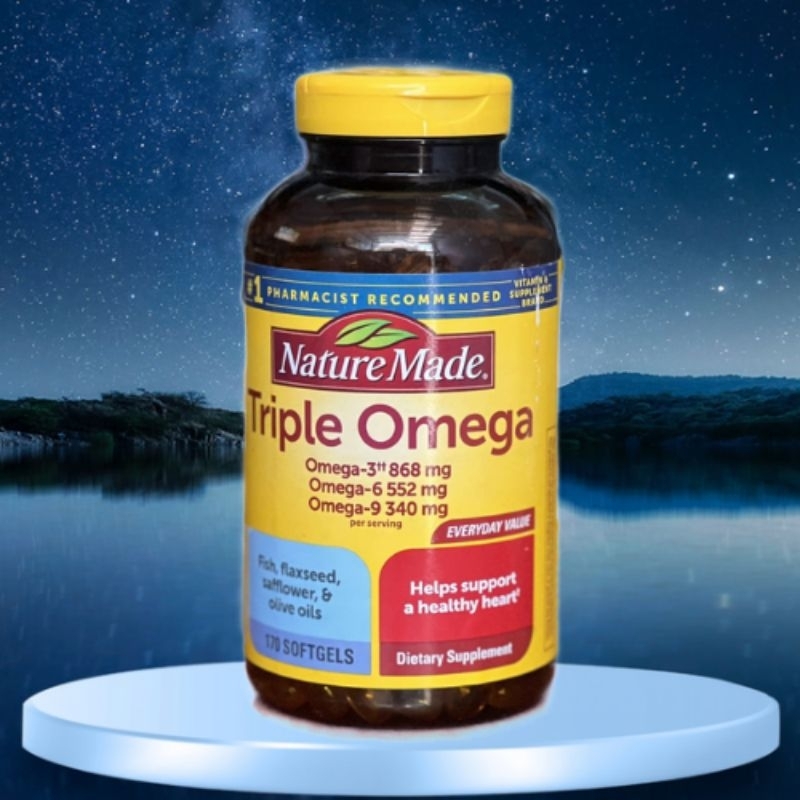 Viên Uống Bổ Sung Omega 369 của Mỹ - Triple Omega 369 Nature Made 170 ...