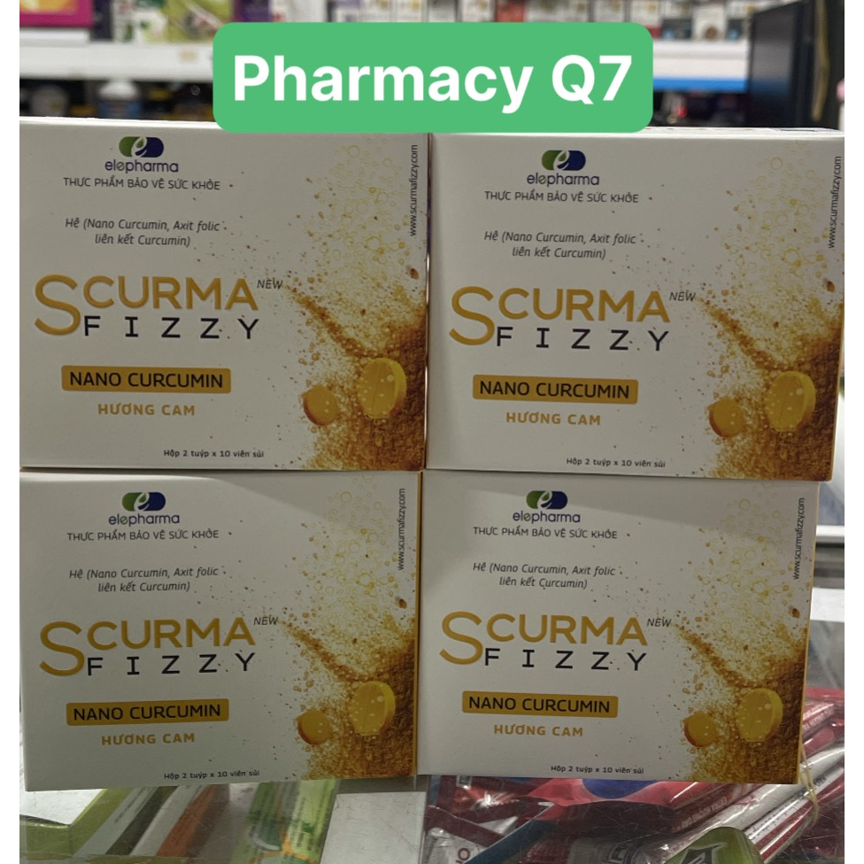 Mẫu mới Scurma Fizzy - Viên sủi Nano Curcumin Hộp 2 Tuýp VIÊN NGHỆ SỦI ...