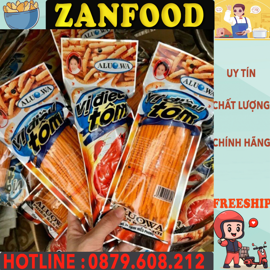 Tăm cay vị điều tôm, bim que cay đỏ Aluowa (gói 25g) | Shopee Việt Nam