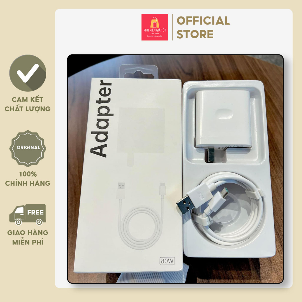 Bộ sạc siêu nhanh Supper Charge chính hãng, công suất 80W - SUPER VOOC ...