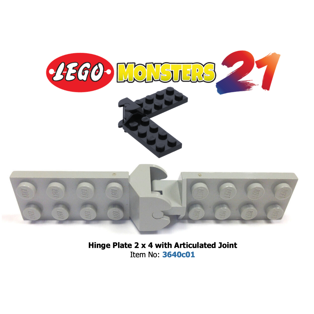 [1 cái]-Lego chính hãng, chi tiết kỹ thuật, Bản lề tấm 2 x 4 có khớp ...