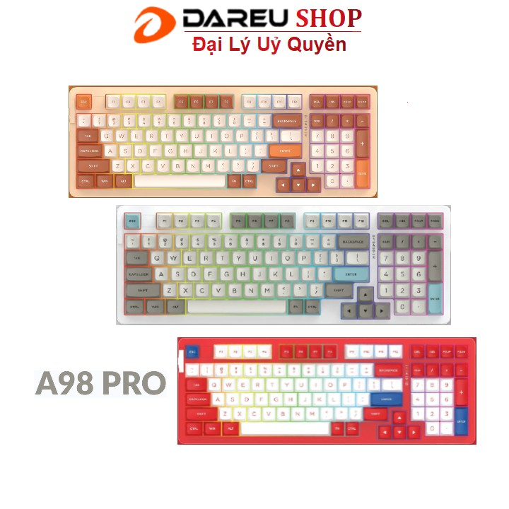 Bàn phím cơ Dareu A98 PRO (Bluetooth 5.0 / Wireless 2.4Ghz / Hotswap / DAREU Dream Switch ...