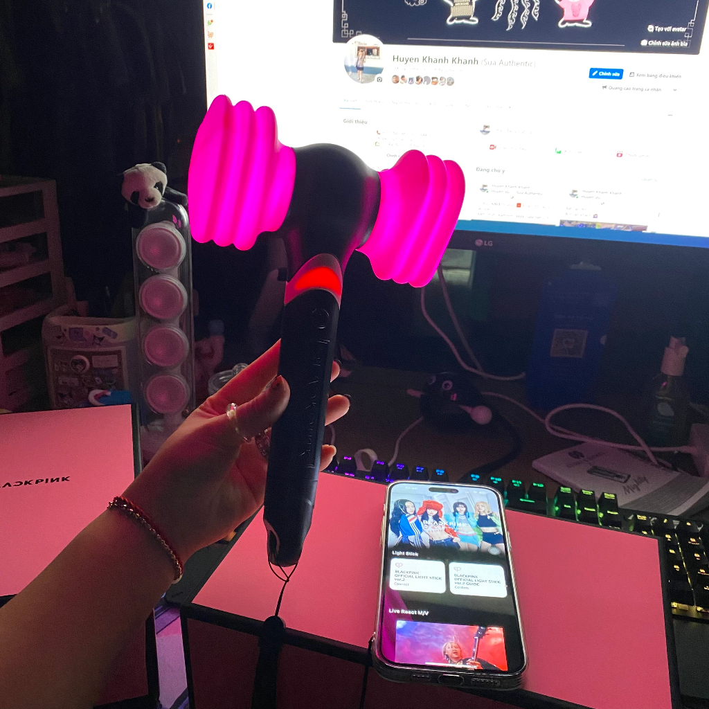 [100% AUTHENTIC - KÈM ẢNH THẬT] Búa Đèn Cổ Vũ OFFICIAL LIGHT STICK ...