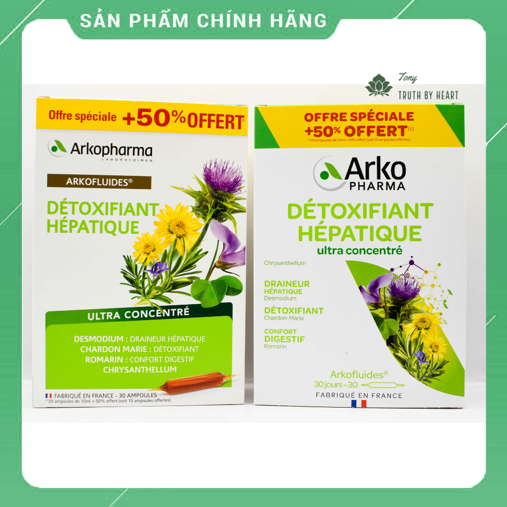 [Hàng chuẩn_Bill Pháp] Detox Thải độc gan Arkopharma DETOXIFIANT ...
