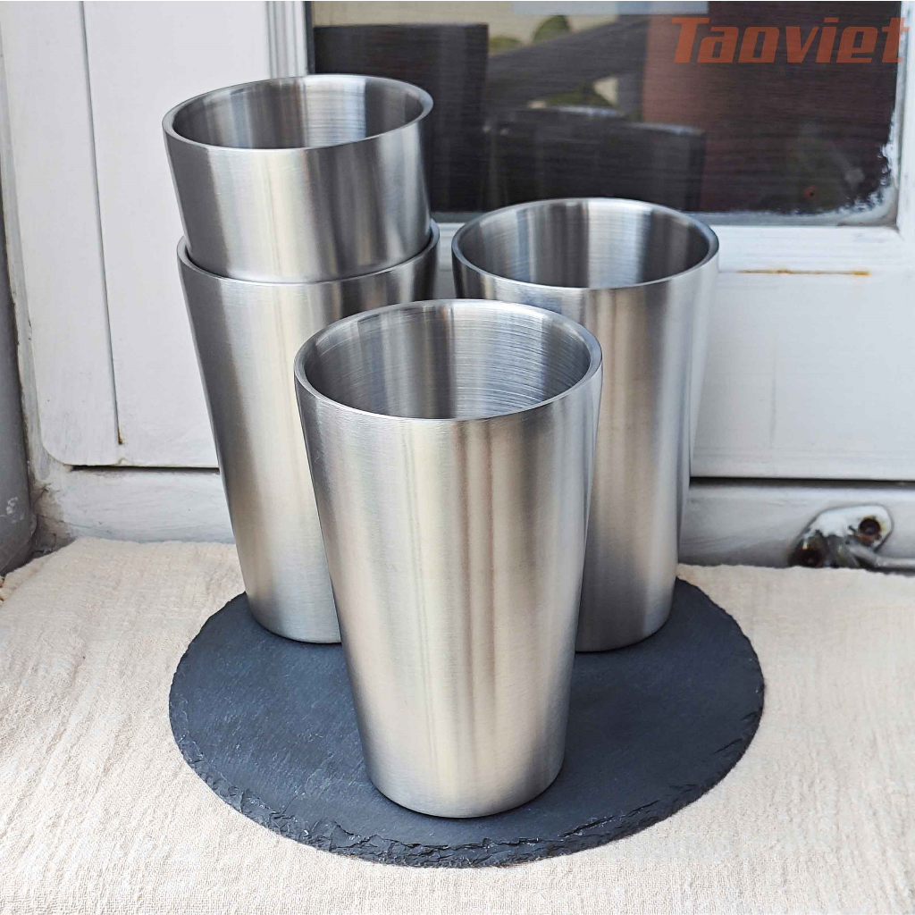 (1 LY) Ly Inox hai lớp dung tích 450ml Ly uống nước uống cà phê uống ...