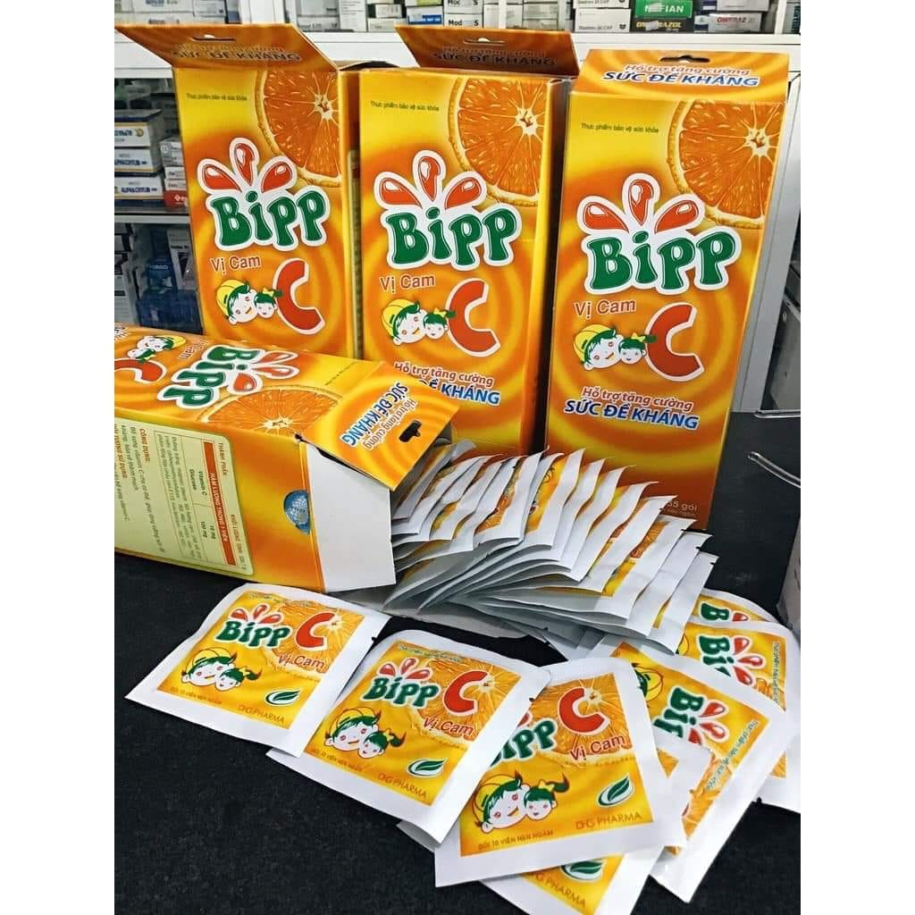 [VN] Kẹo Cam Bipp C Hỗ trợ bổ sung vitamin C cho trẻ (DHG x 35 gói ...