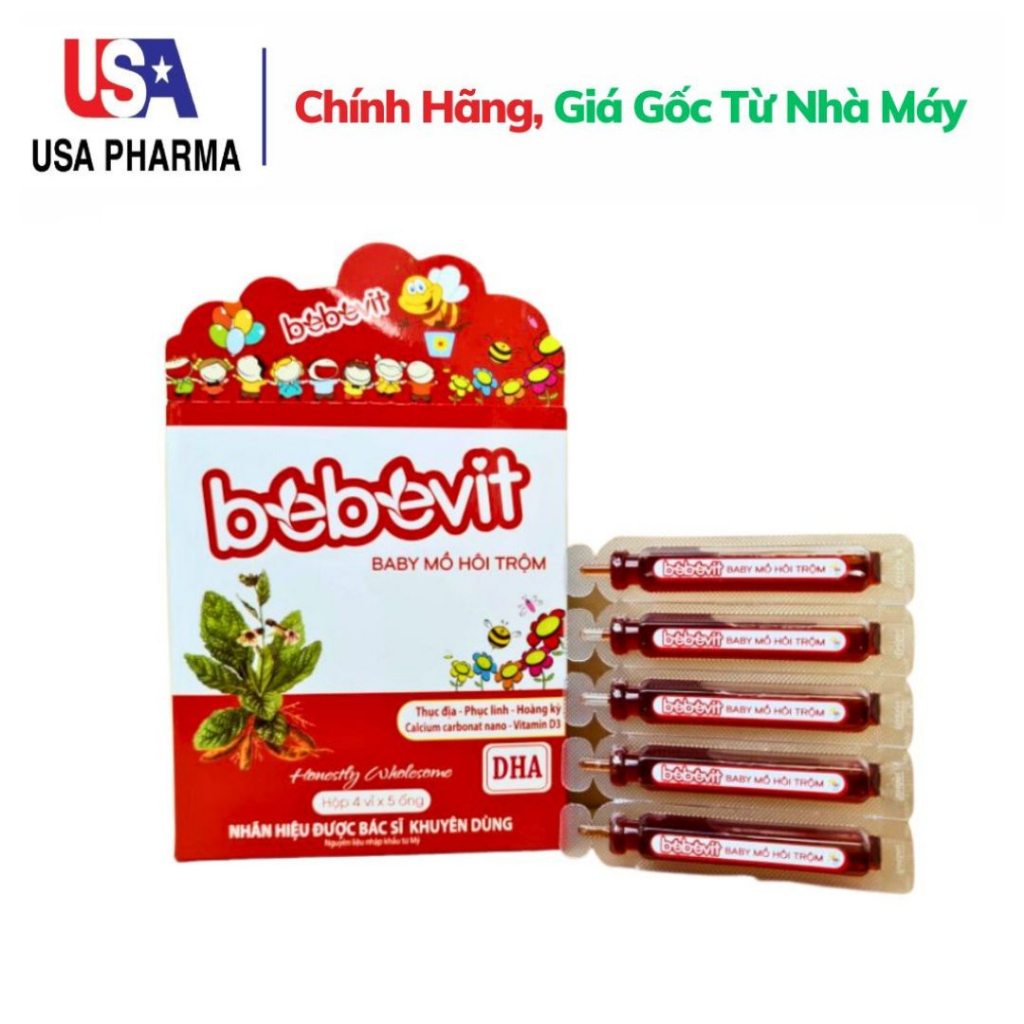 Bebevit Baby mồ hôi trộn giúp bồi bổ khí huyết, giảm các triệu chứng ra ...