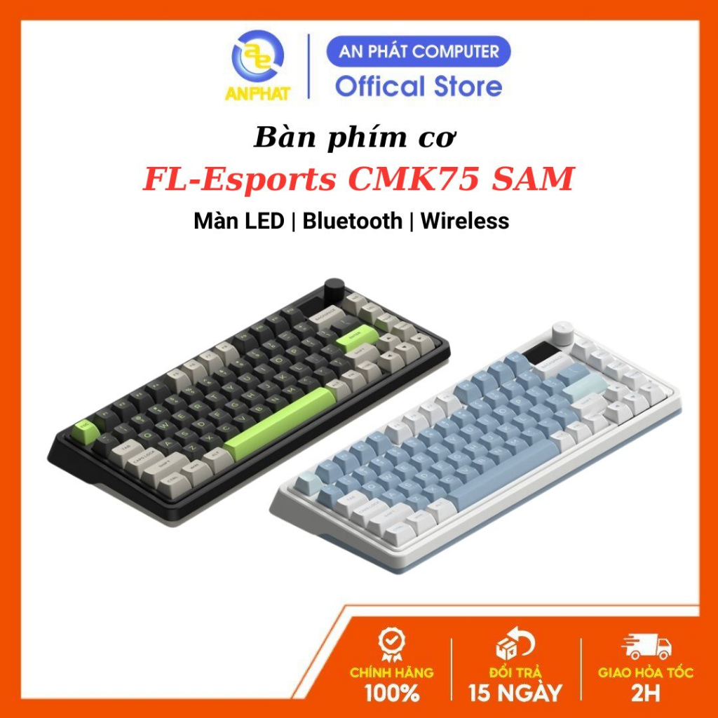 Bàn phím cơ FL-Esports CMK75 SAM Lake Placid Blue FLCMMK Ice Violet ...