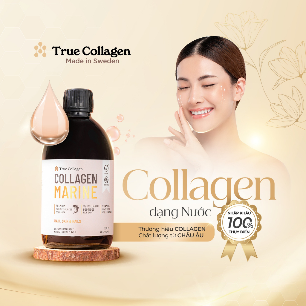 Collagen Thụy Điển thương hiệu True Collagen nhập khẩu 100% - dạng lỏng ...