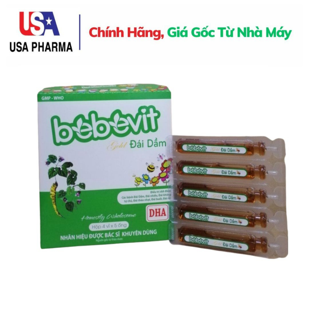 Bebevit Gold Đái Dầm Hỗ trợ giảm các triệu chứng tiểu đêm - Hộp 20 Ống ...
