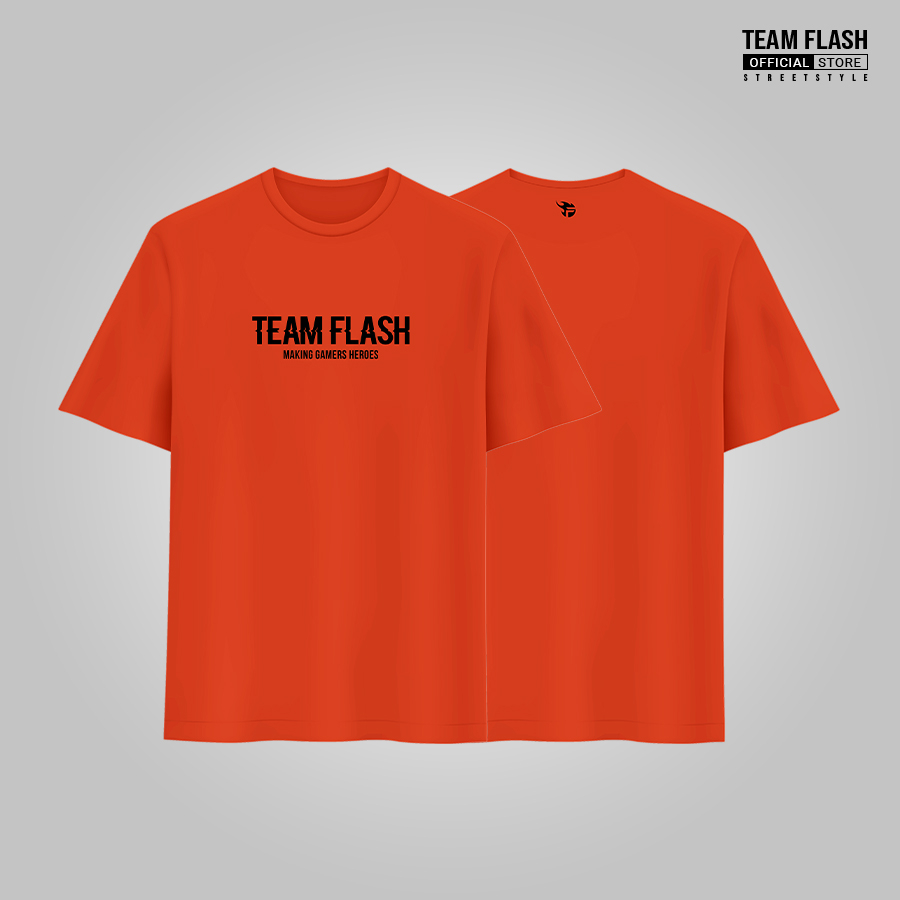 ÁO THUN TEAM FLASH BASIC - CAM | Shopee Việt Nam