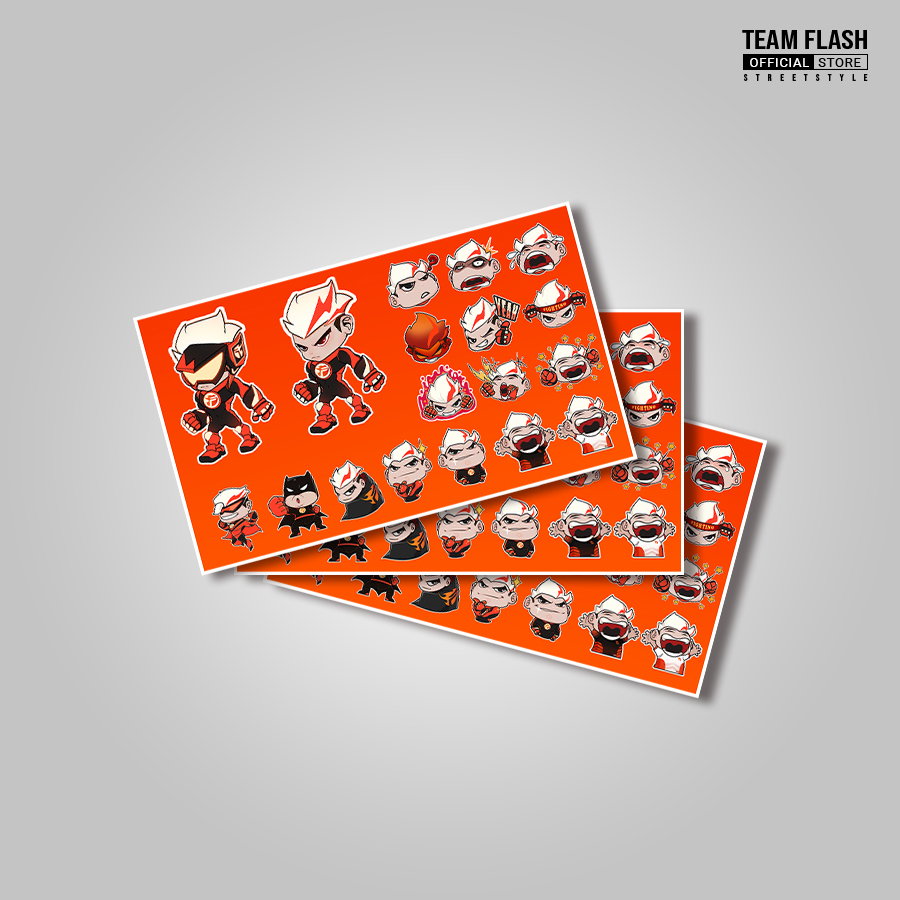 Team Flash Mascot Sticker | Shopee Việt Nam