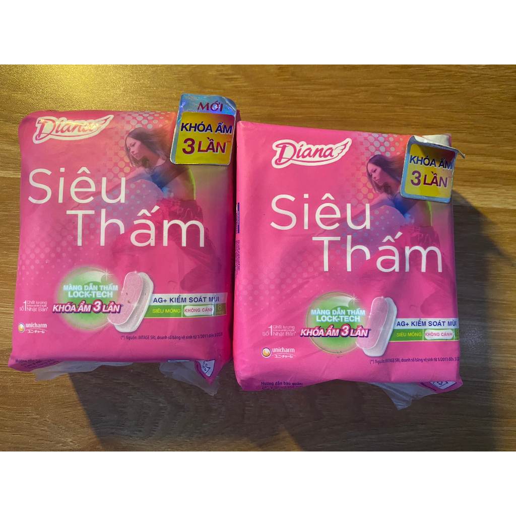 { GIẢM 20%} COMBO 6 GÓI BVS DIANA SIÊU THẤM SIÊU MỎNG KHÔNG CÁNH 8M ...