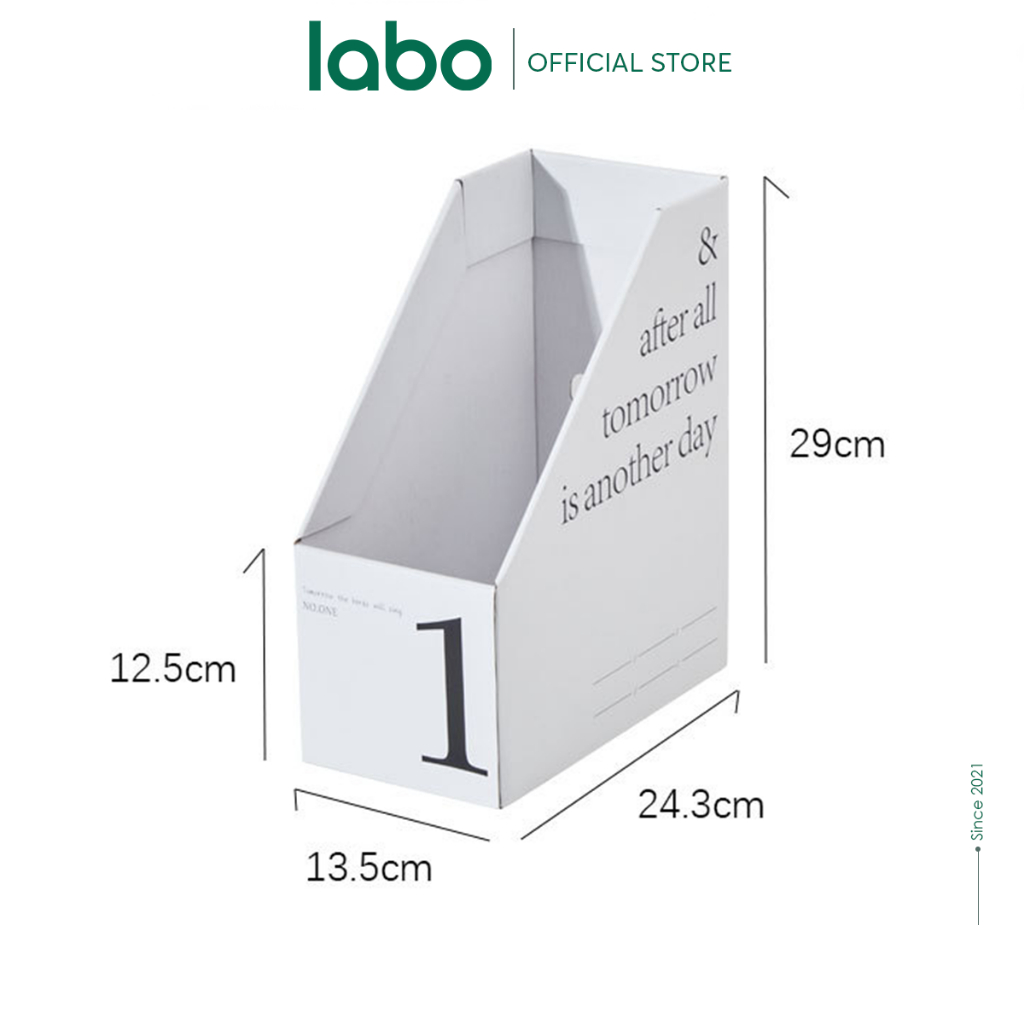 Hộp Đựng Sách, Kệ 3 Tầng Giấy Để Bàn LABO Decor Bàn Học, Bàn Làm Việc | Shopee Việt Nam