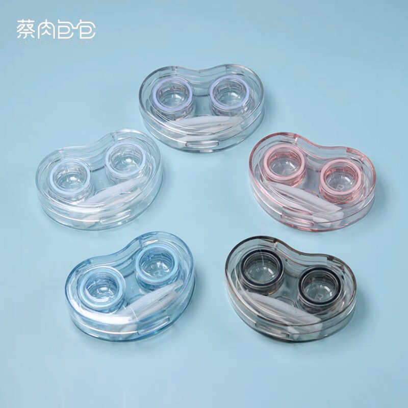 YINNIE [GIÁ SỈ] BỘ KHAY LENS KHÔNG CẦN VẶN NẮP TRÁI TIM PASTEL PHALE ...