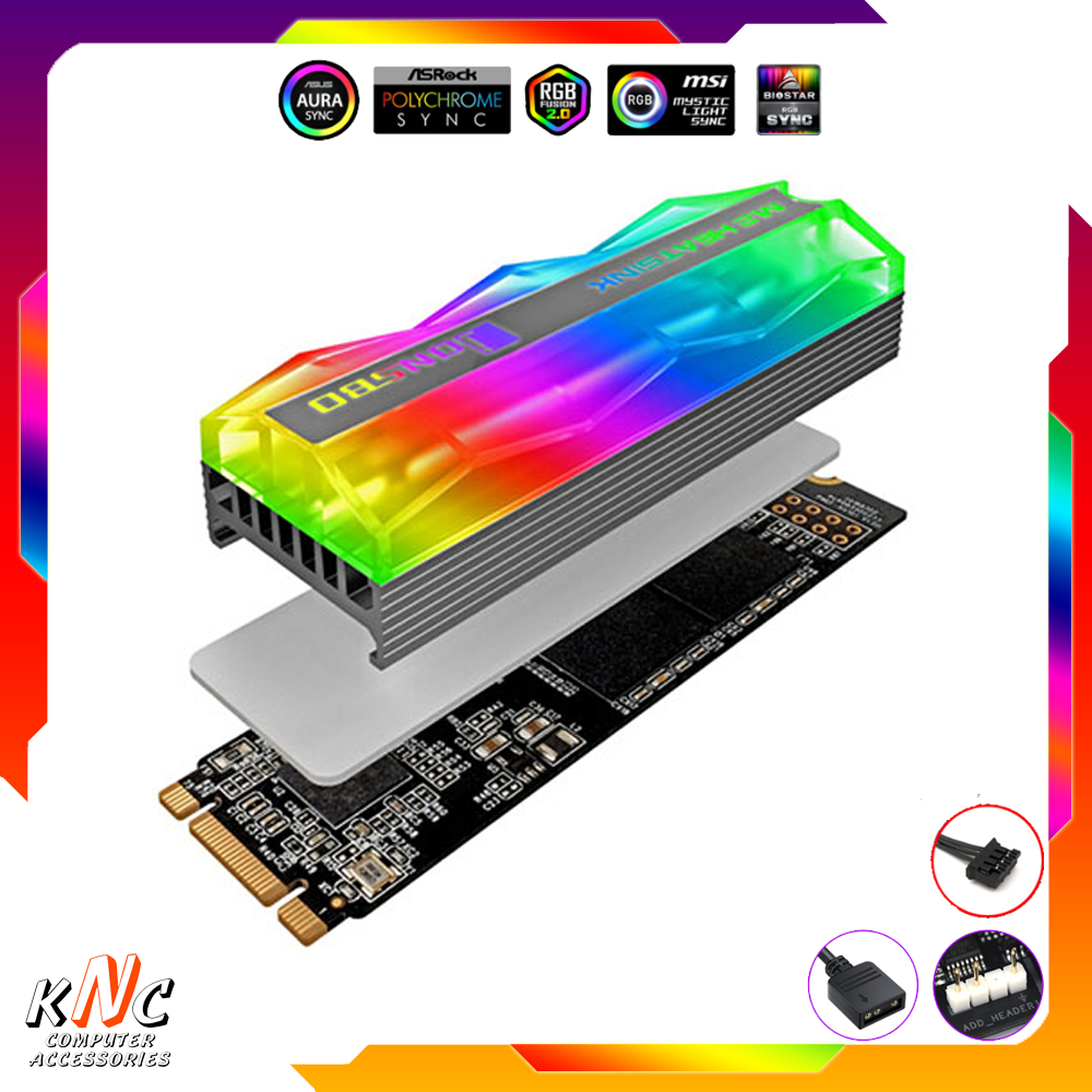 Tản Nhiệt SSD M2 NVME Jonsbo Led 5v ARGB Đồng Bộ Mainboard - Hub ...