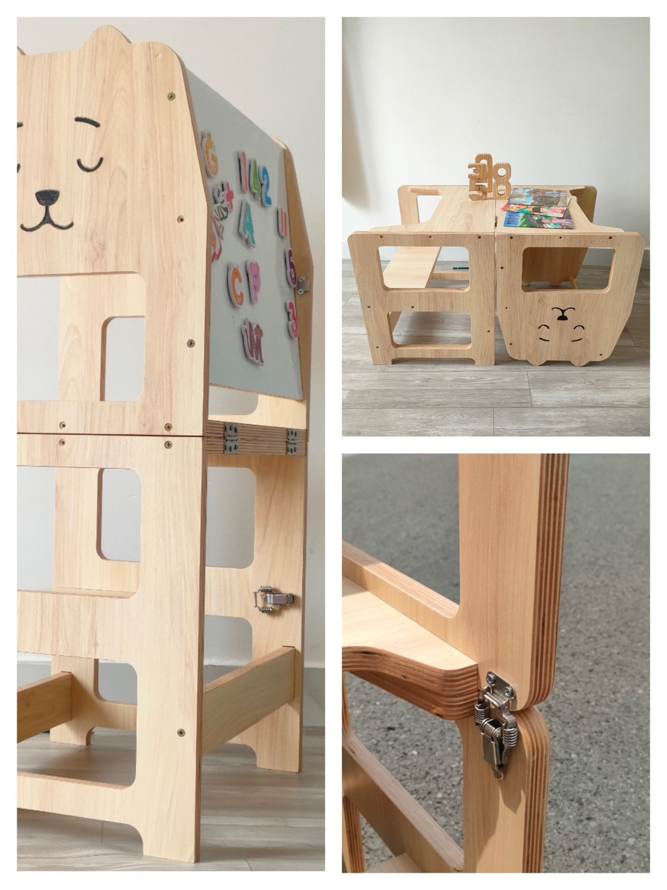 ANHA KIDS ghế đứng bếp, ghế rửa tay, Tháp hỗ trợ Montessori cho bé ...