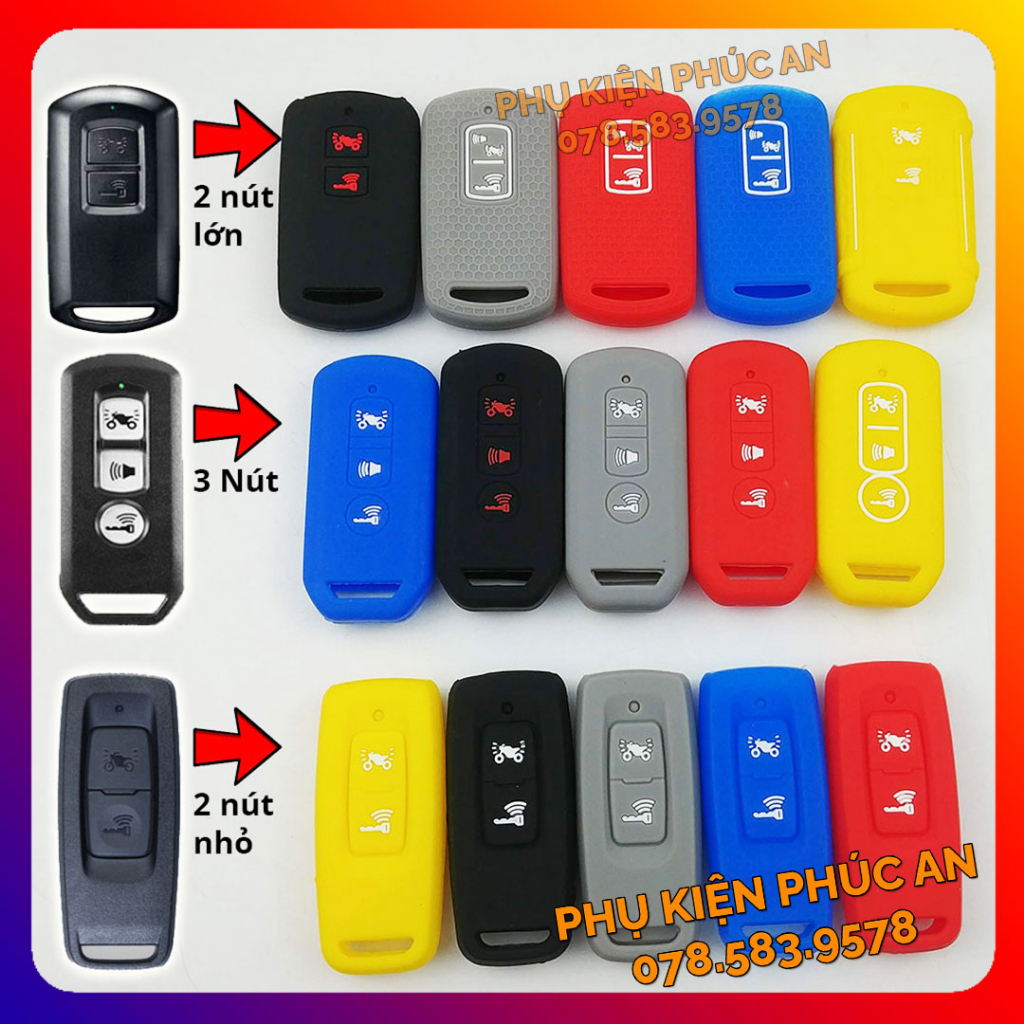 Bọc chìa khóa smartkey xe Honda: Vision AB AirBlade Sh nam/Mode Lead ...