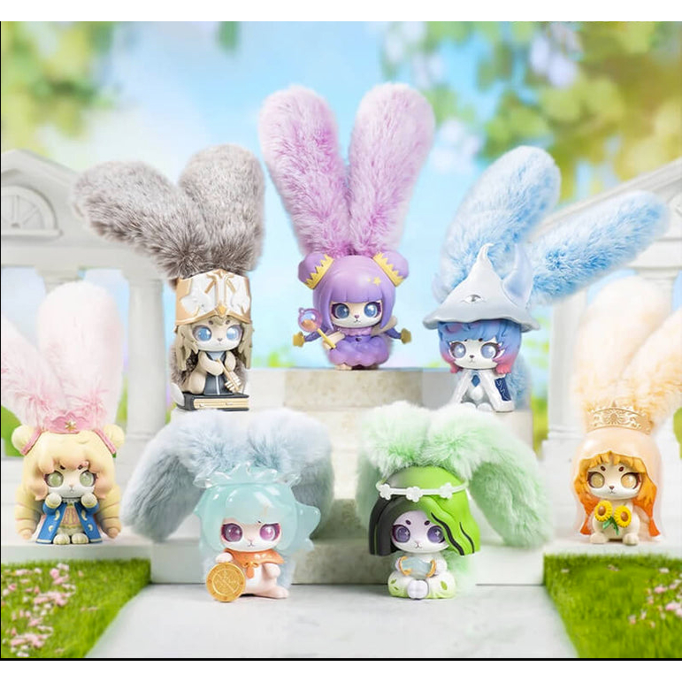 Ting219 Mô hình thú bông Cup Rabbits Dreamland Journey Thỏ tai lông ...