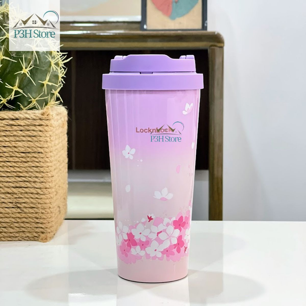 Bình Giữ Nhiệt Lock&Lock Energetic One-touch Tumbler 550ml LHC3249 Peach Blossom | Shopee Việt Nam