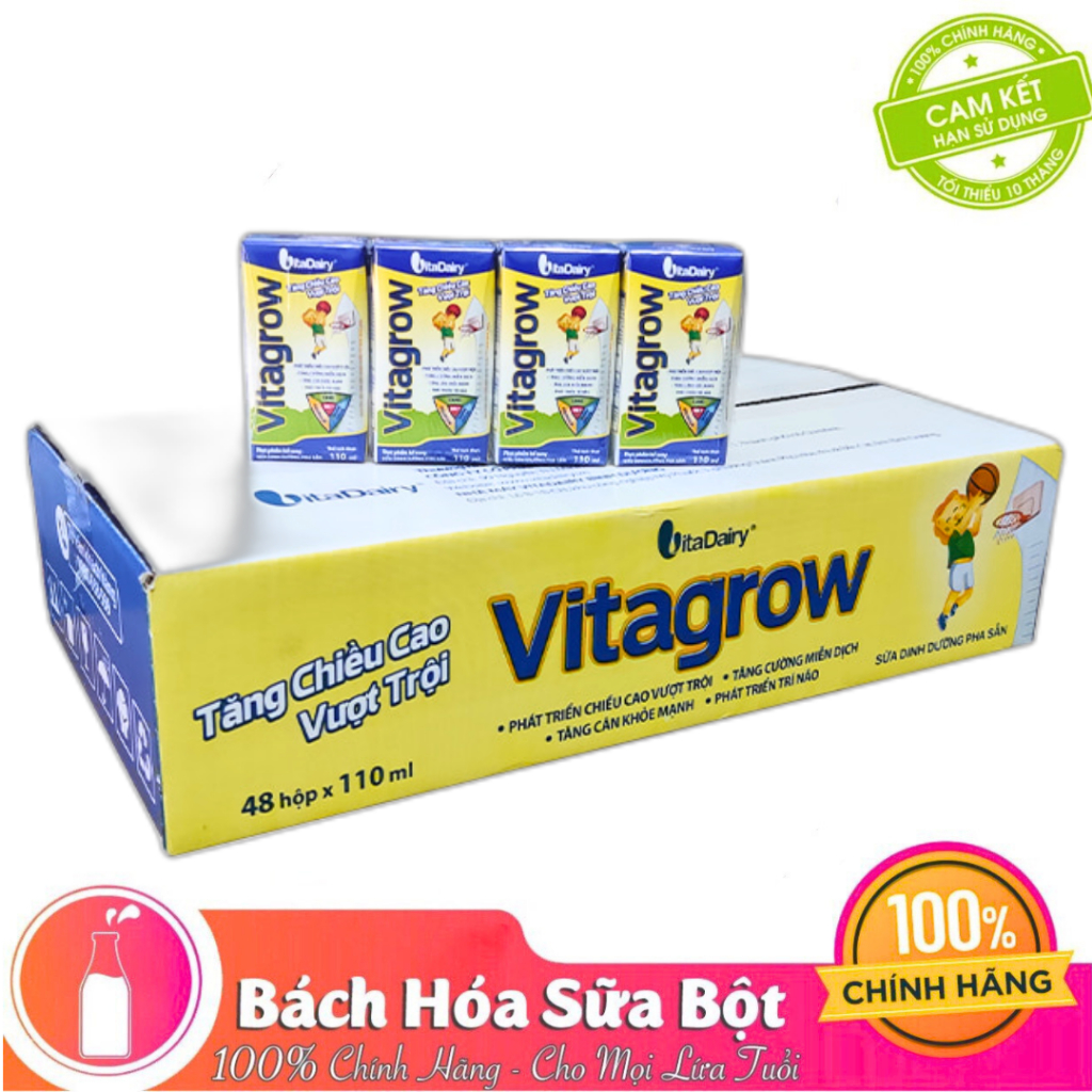 Sữa bột pha sẵn Vita Grow 110ml ( thùng 48 hộp ) | Shopee Việt Nam