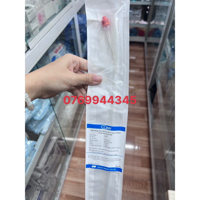 Dây thông tiểu 2 nhánh Cliny Silicone Foley dùng 1 tháng | Shopee Việt Nam
