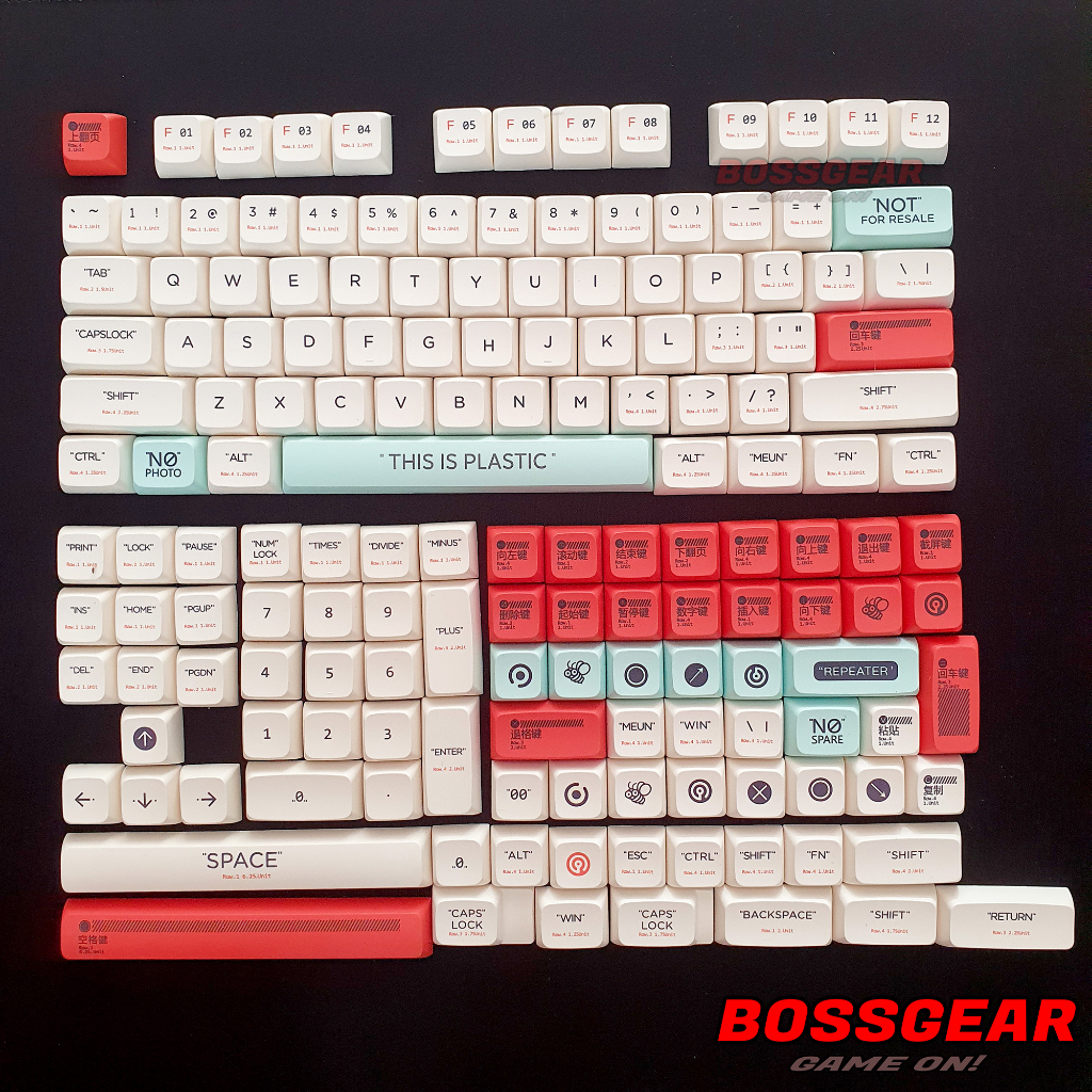 Bộ Keycap Nút Bàn Phím Cơ XDA Profile This Is Plastic, chất liệu PBT ...